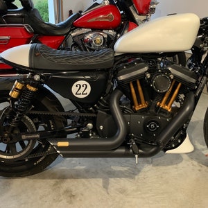 Vintage Cafe Racer Custom Made Tank Numbers Motorcycle Stickers Rat ...