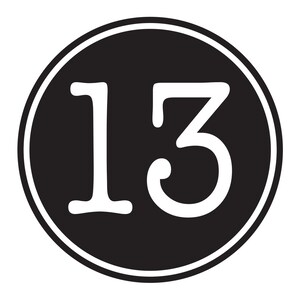 Lucky Number 13 Vintage Cafe Racer Bobber Motorcycle Rat Bike Stickers ...