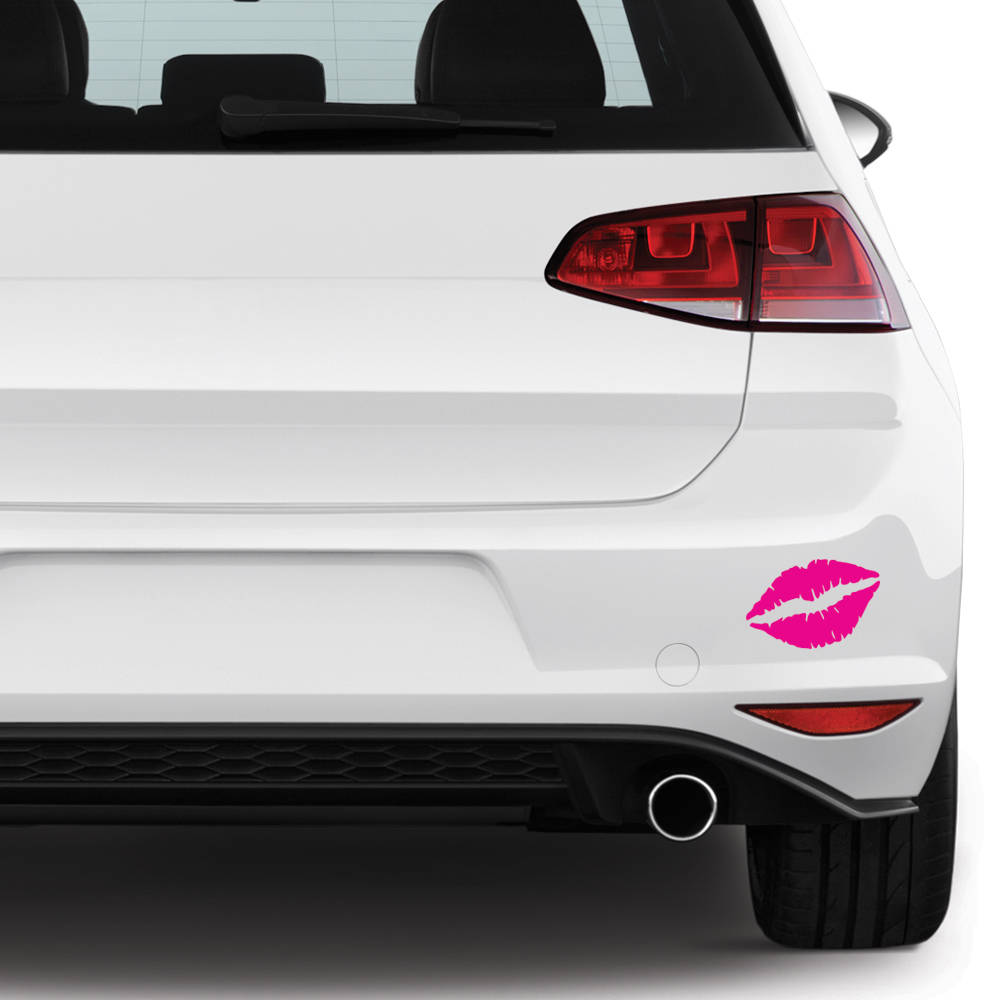 Kiss Me Funny Logo Emblem Lips Bumper and Rear Window Vinyl - Etsy