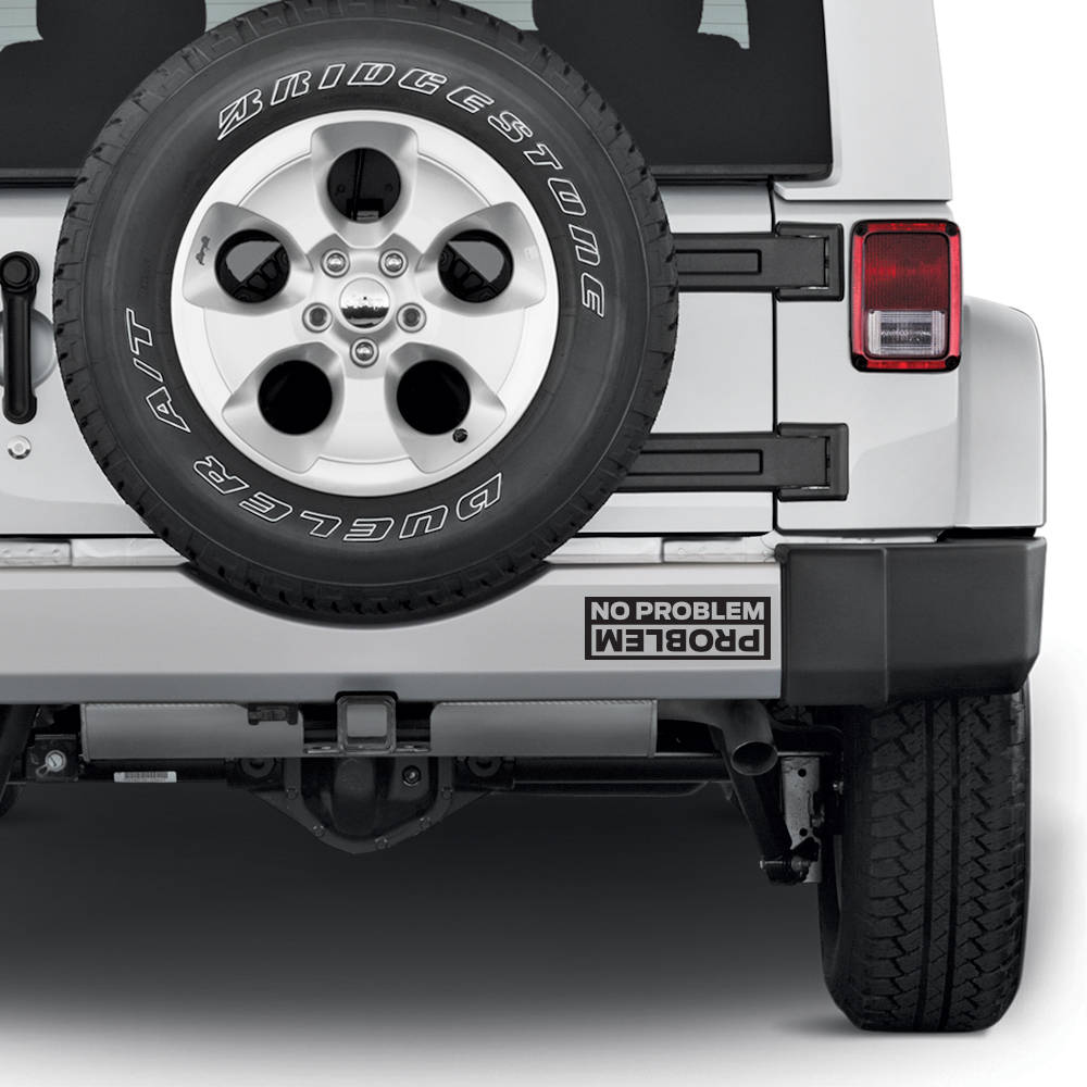 9" No Problem Flipped Problem Funny Jeep, off Road Trucks, 4X4 and ATV ...