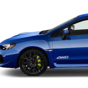 Pair (2x Decals) 4WD Logo Emblem Logo Decals Stickers for Subaru Wrx ...