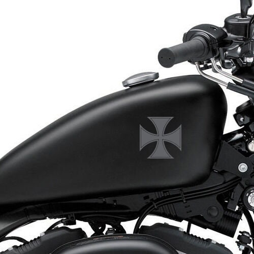 Iron Cross Vintage Veterans Biker Symbol Motorcycle Emblem Decal ...