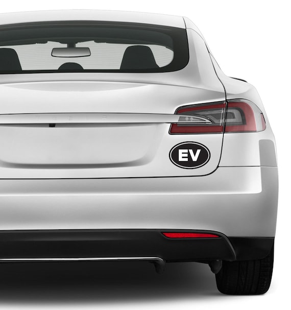 EV Electric Vehicle Euro Emblem Logo Vinyl Decal for Electric | Etsy