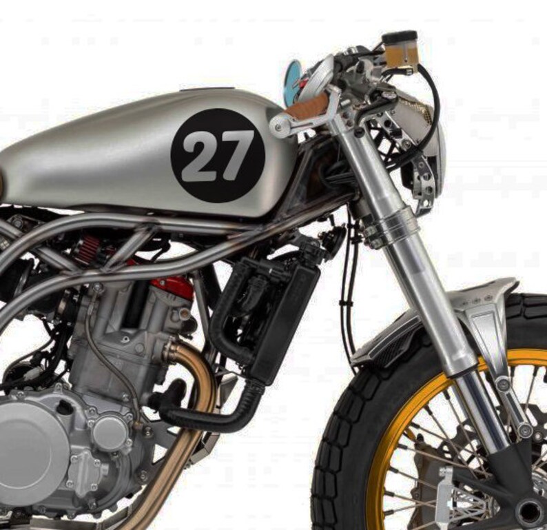 Custom Motorcycle Racing Number Decal Sticker Amazing Look on | Etsy