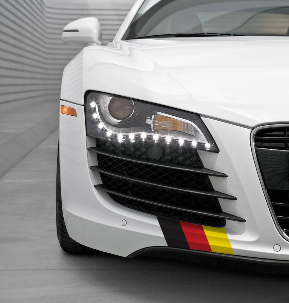 9" German Flag Colours Vinyl Decal Kit for Side Skirt or Front Lip ...