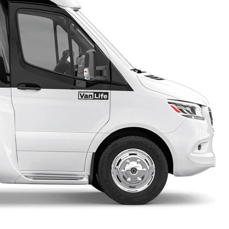 Van Life Logo Sticker, Camper, RV, Conversion Van, Life on the Road ...