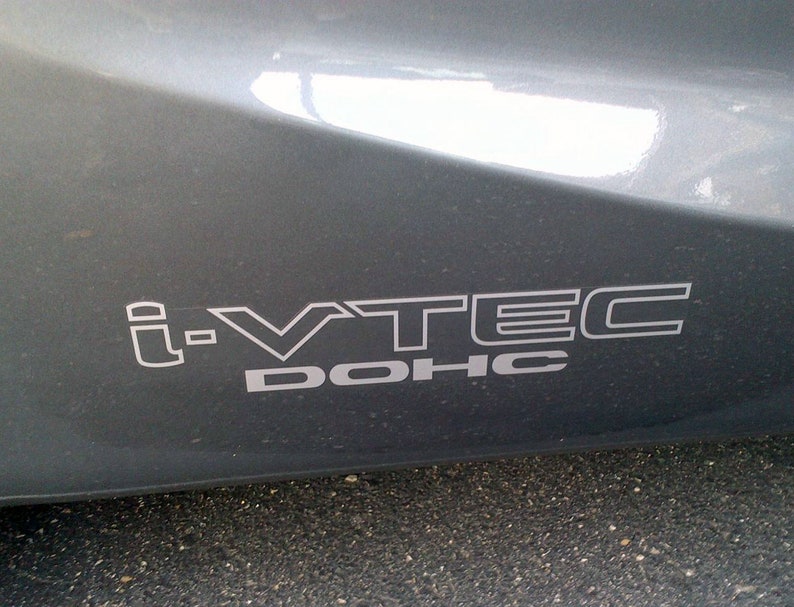 Pair 2x Decals Honda I-VTEC DOHC Emblem Logo Vinyl Decal Sticker Honda ...