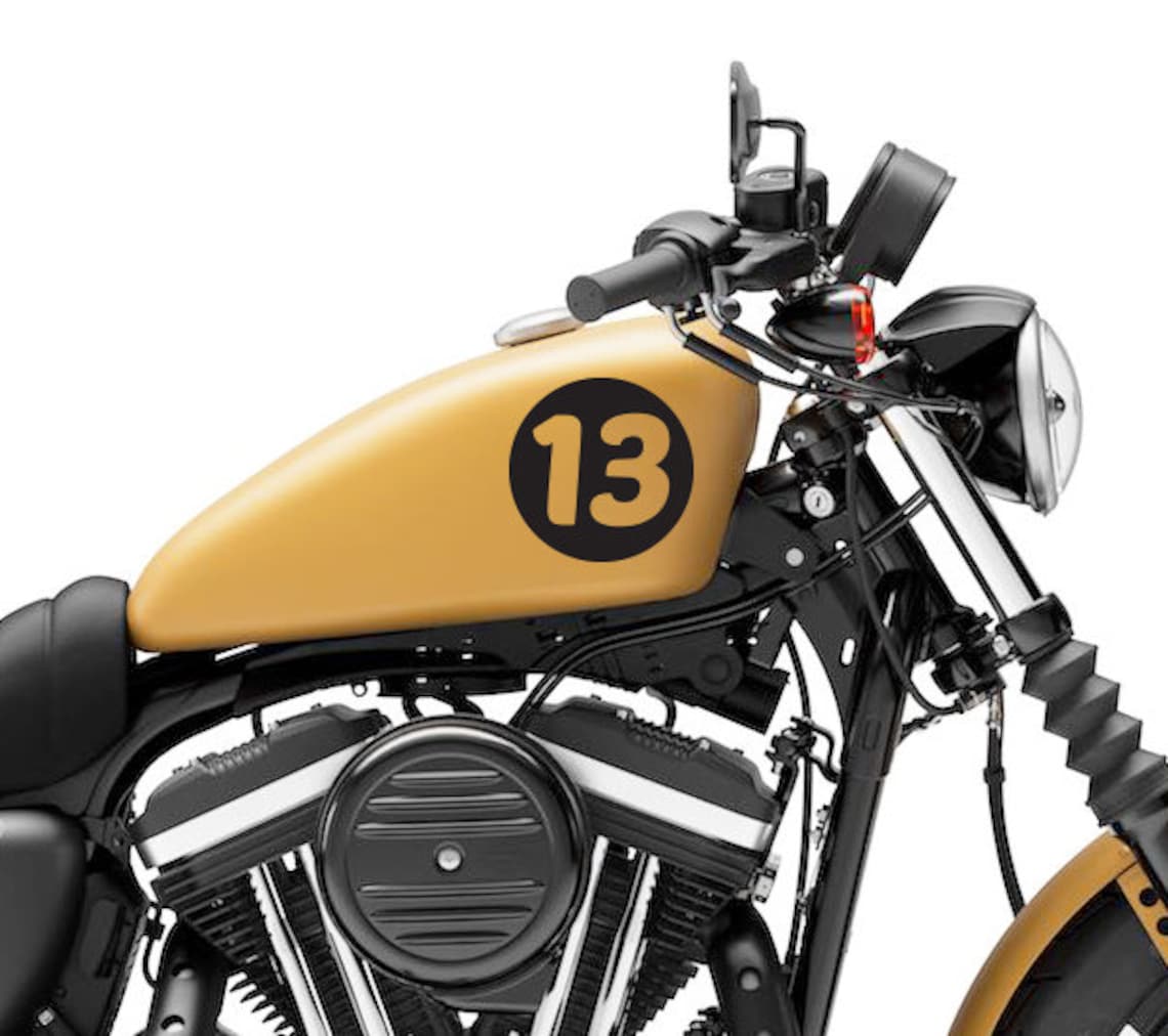 Custom Motorcycle Racing Number Decal Sticker Amazing Look on - Etsy