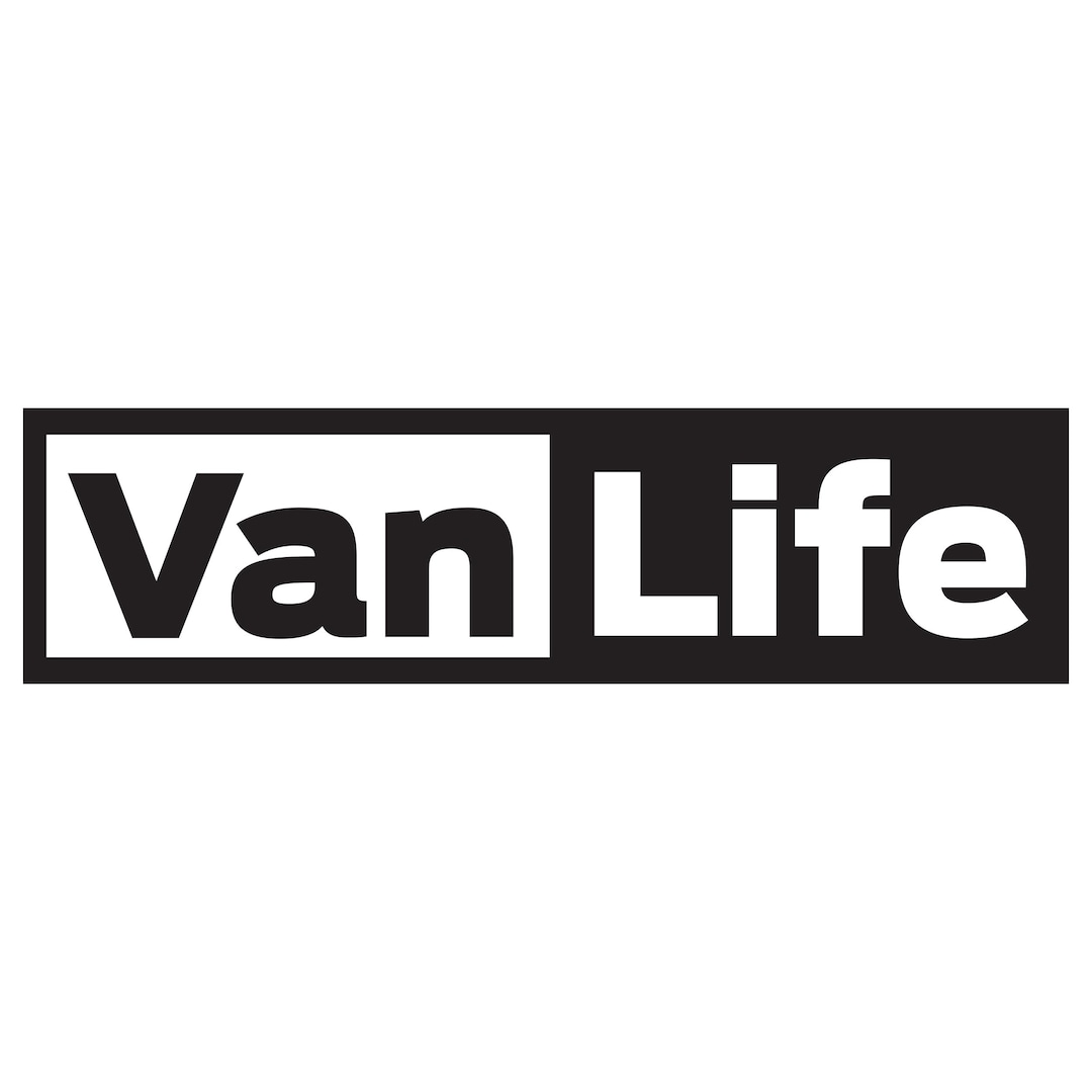 Van Life Logo Sticker, Camper, RV, Conversion Van, Life on the Road ...