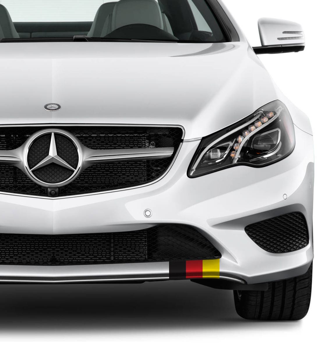 9" German Flag Colours Vinyl Decal Kit for Side Skirt or Front Lip ...