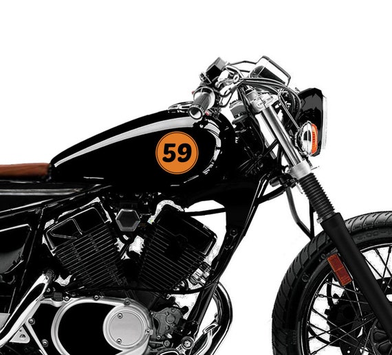 Cafe Racer Number Decals | Reviewmotors.co