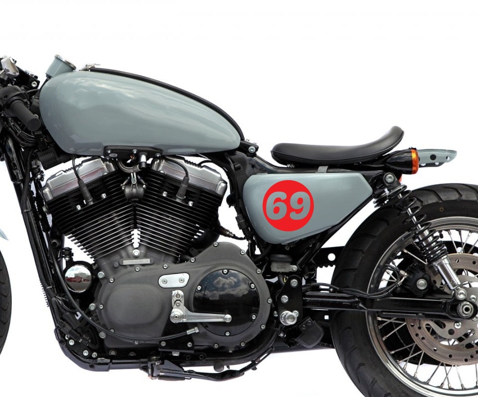 Custom Motorcycle Racing Number Decal Sticker Amazing Look on | Etsy
