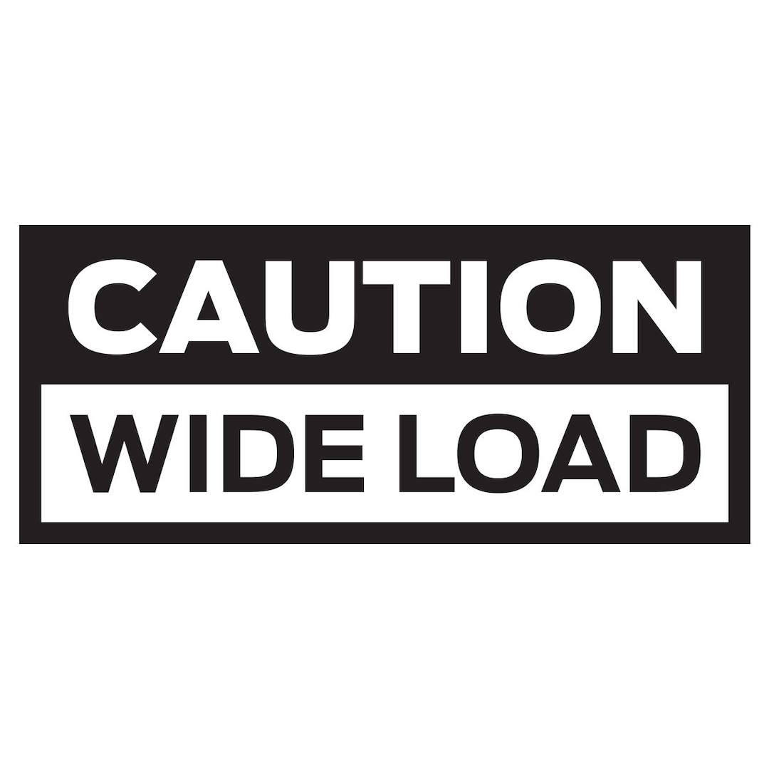 Caution Wide Load Trucks and Trailers Decals Stickers for All Makes and Models. Free Shipping ...
