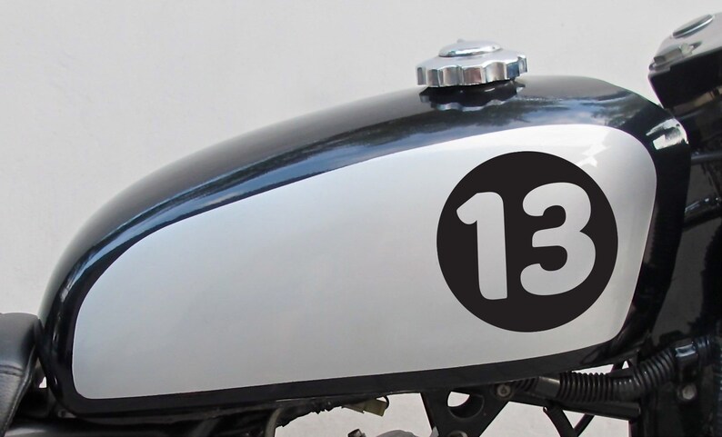 Custom Motorcycle Racing Number Decal Sticker Amazing Look on | Etsy