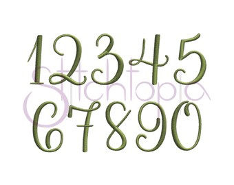 Fancy Numbers | Etsy