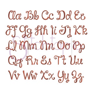 Harper Embroidery Font Set - 1" 2" 3" - Happy Day Embroidery Font ...