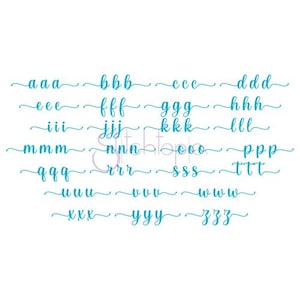 Love Bug Embroidery Font #1-3 Bundle .75" 1" 1.25" 1.5" 2" Formats: Bx ...