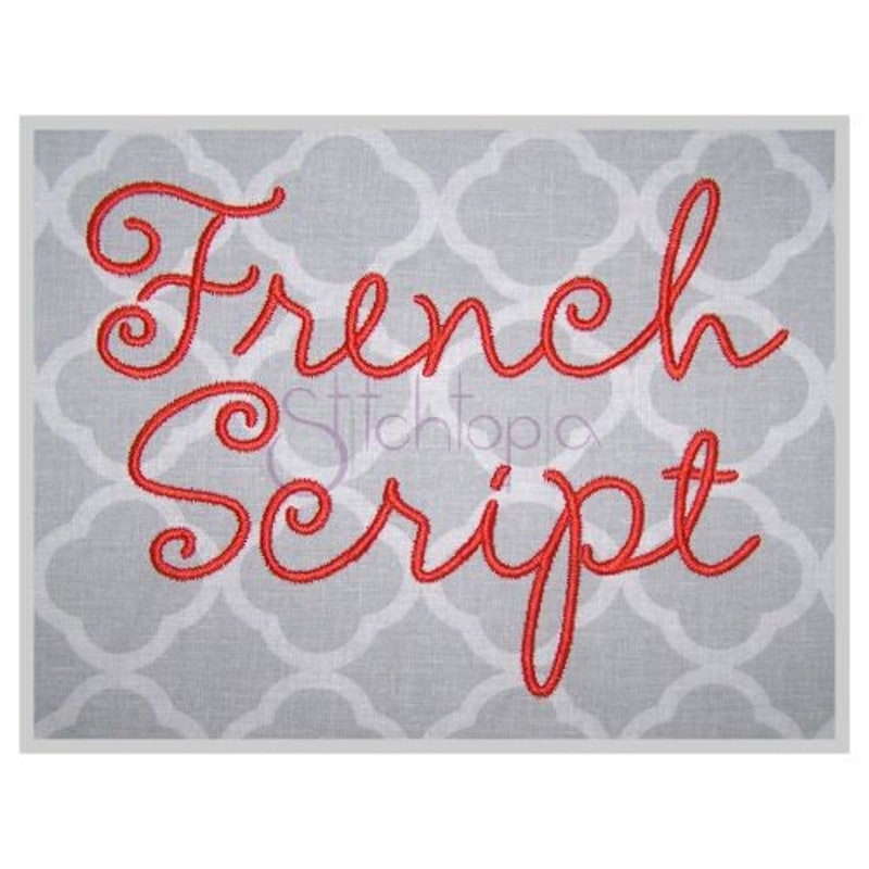 French Script - Etsy