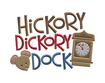 Hickory Dickory Dock Felt Book Pattern PDF (Instant Download) - Etsy