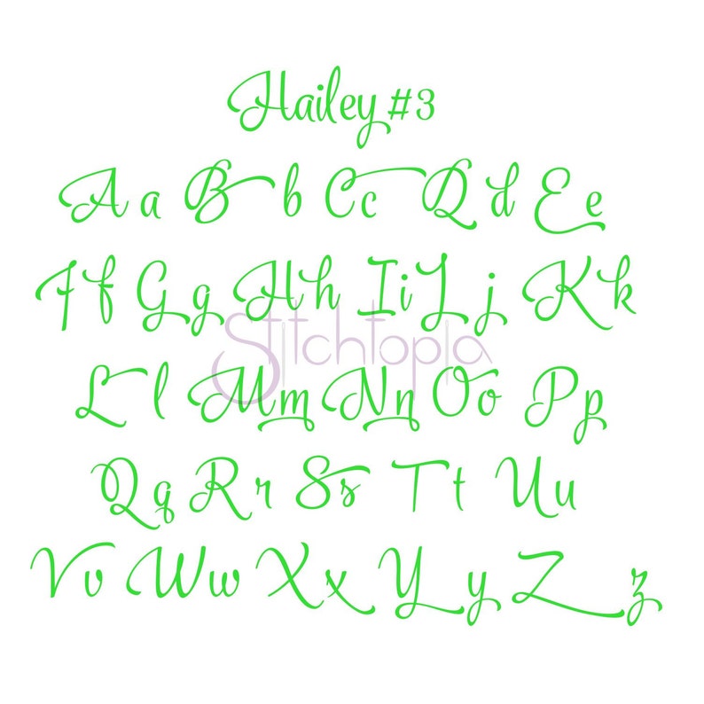 Hailey 1-4 Complete Set W Numbers & Accents Bundle .5" 1" 1.5" 2" 2.5 ...