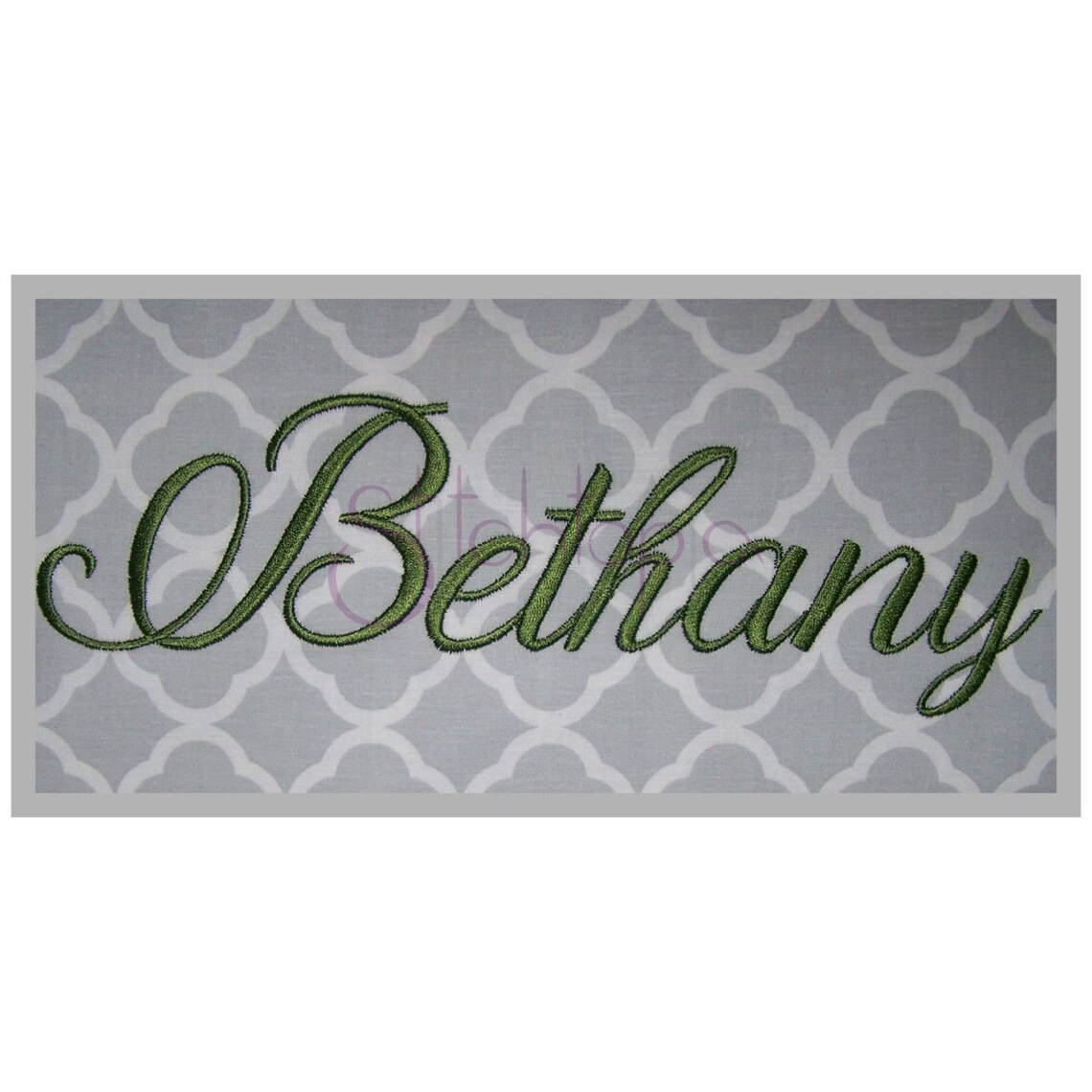 Bethany 1 Embroidery Font Set - 1" 1.5" 2" 2.5" 3" - Machine Embroidery ...