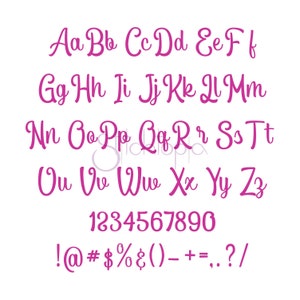 Script Embroidery Font Bundle #5 - 10 Embroidery FONTS - 5 Formats ...