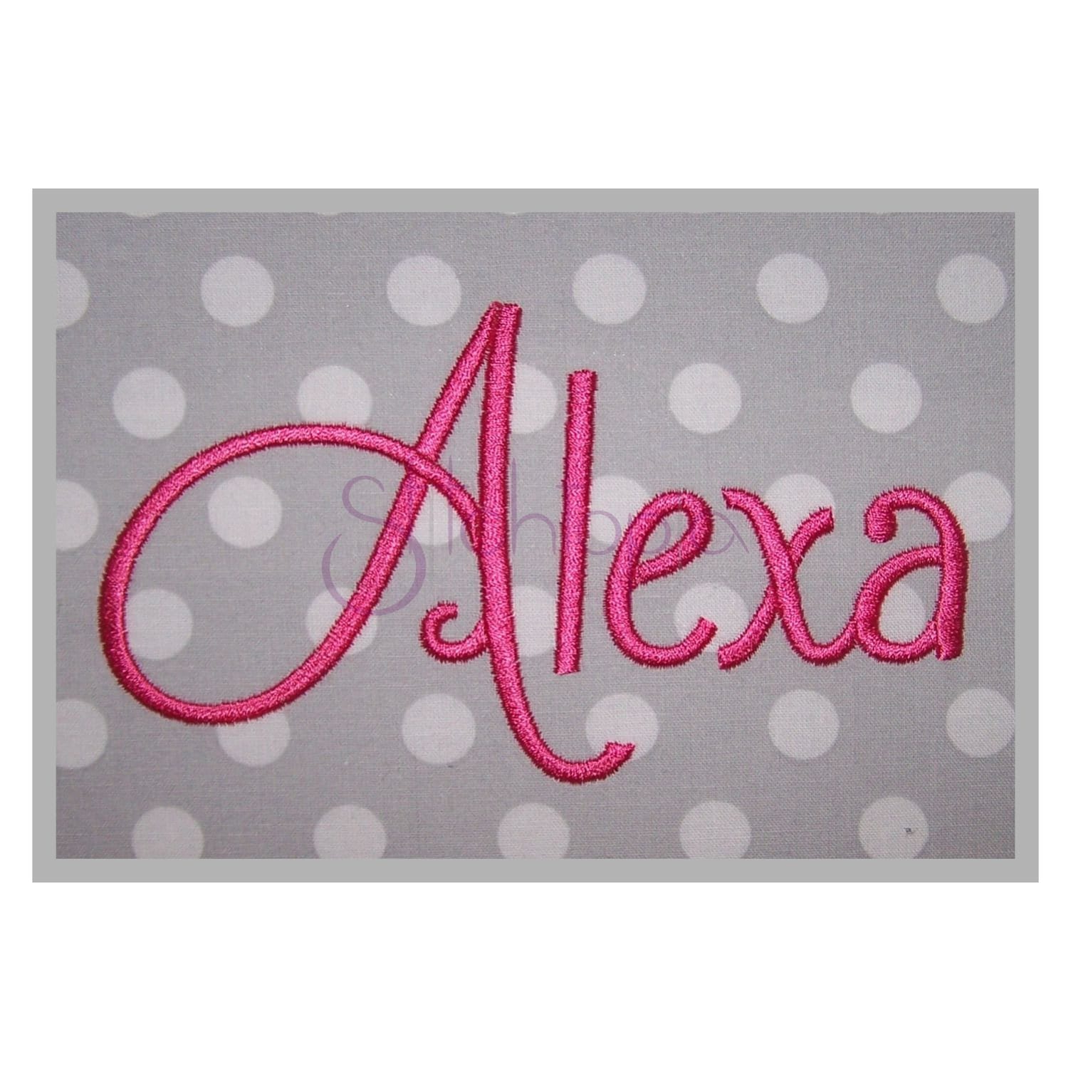 Alexa Name Design In Cursive