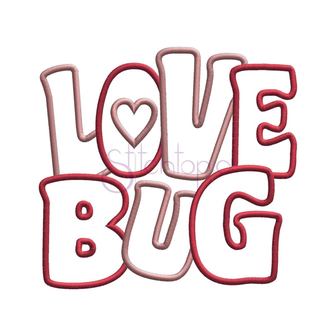 Love Bug Applique Design 2 6 Sizes 10 Formats Machine - Etsy