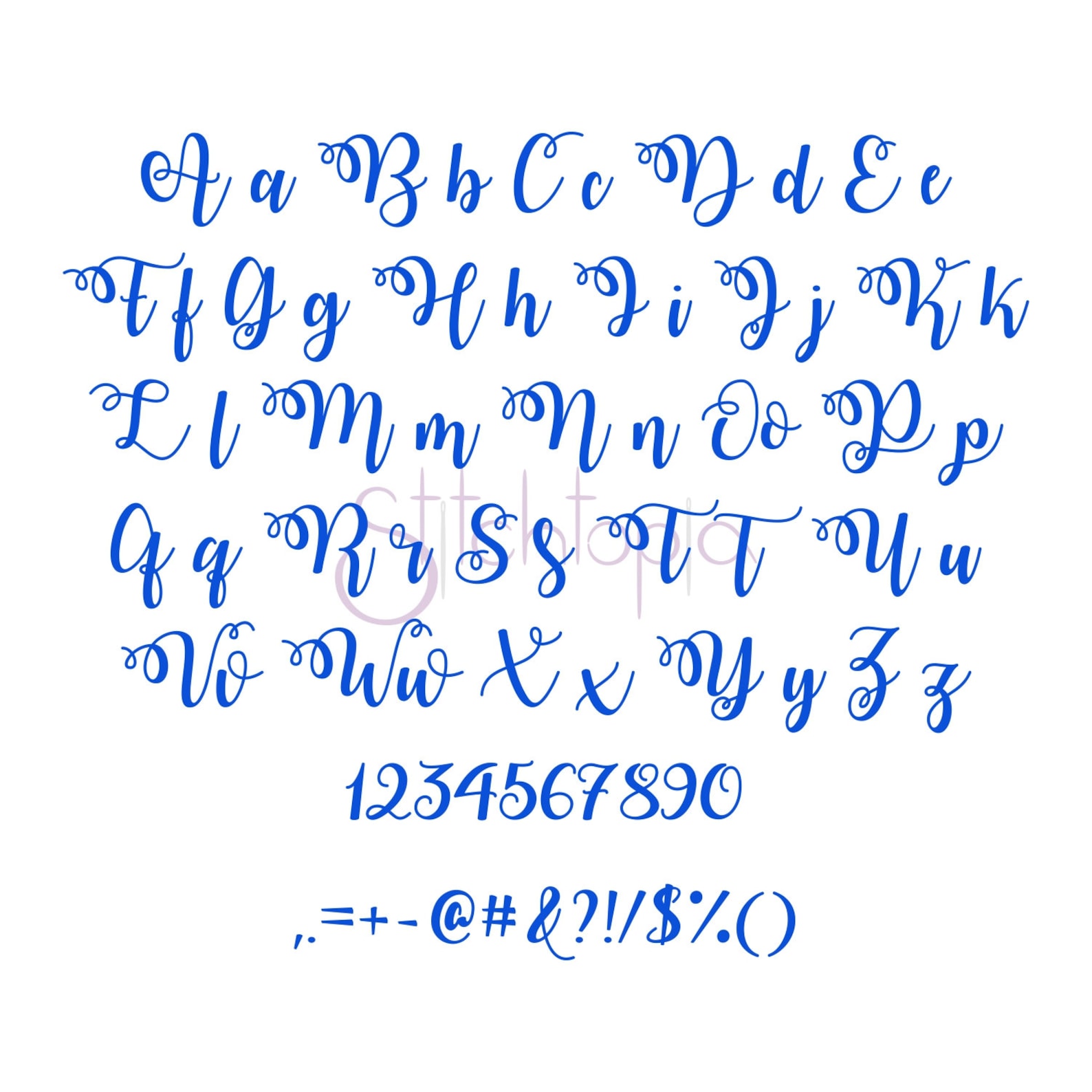 Script Embroidery Font Bundle 5 10 Embroidery FONTS 5 | Etsy