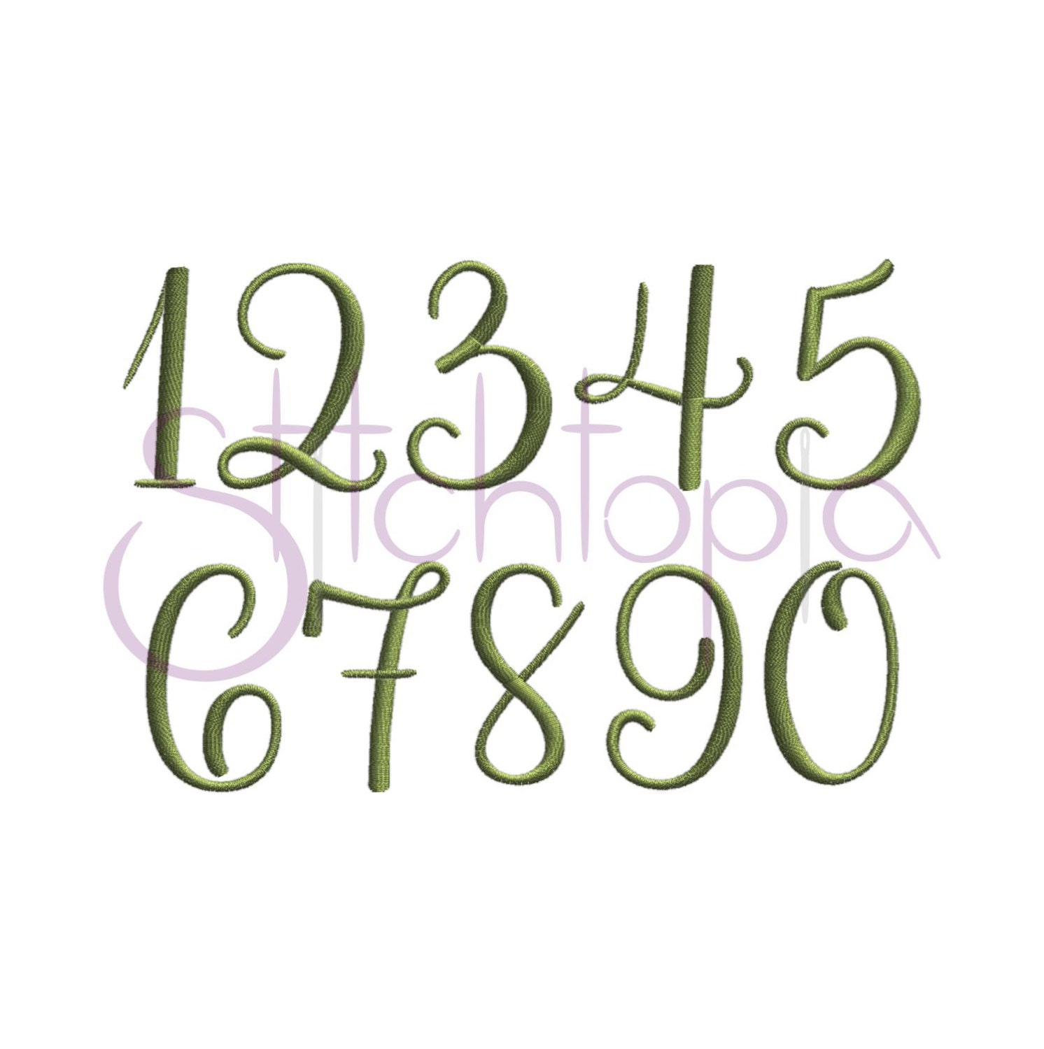 Fancy Writing Numbers