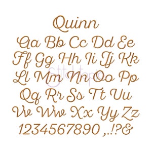 Script Embroidery Font Bundle #1 - 10 Embroidery Fonts - Formats ...