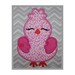 Girl Bird Applique Design - 6 Sizes - Digital Machine Filled Embroidery ...