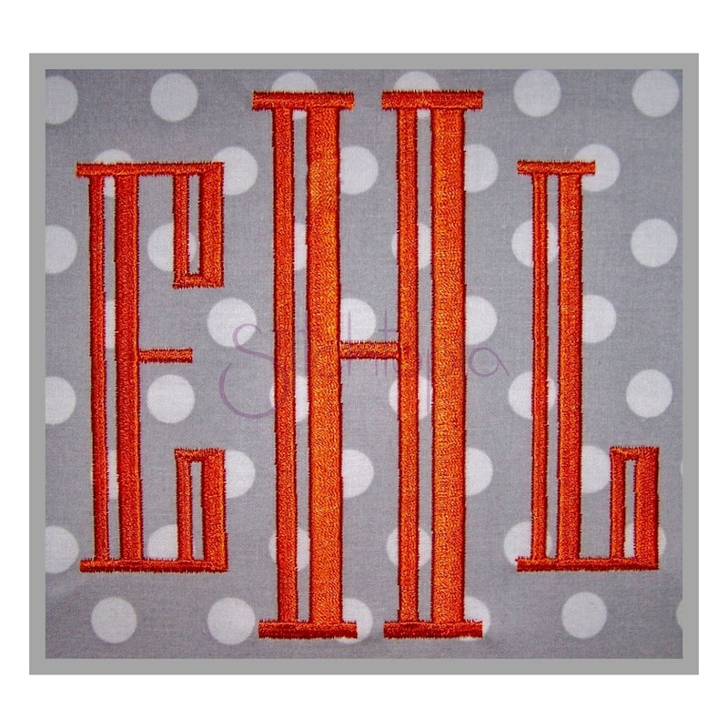 Large Embroidery Font - Etsy