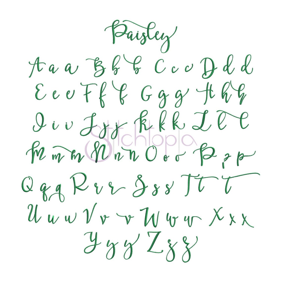 Script Embroidery Font Bundle 1 10 Embroidery FONTS | Etsy