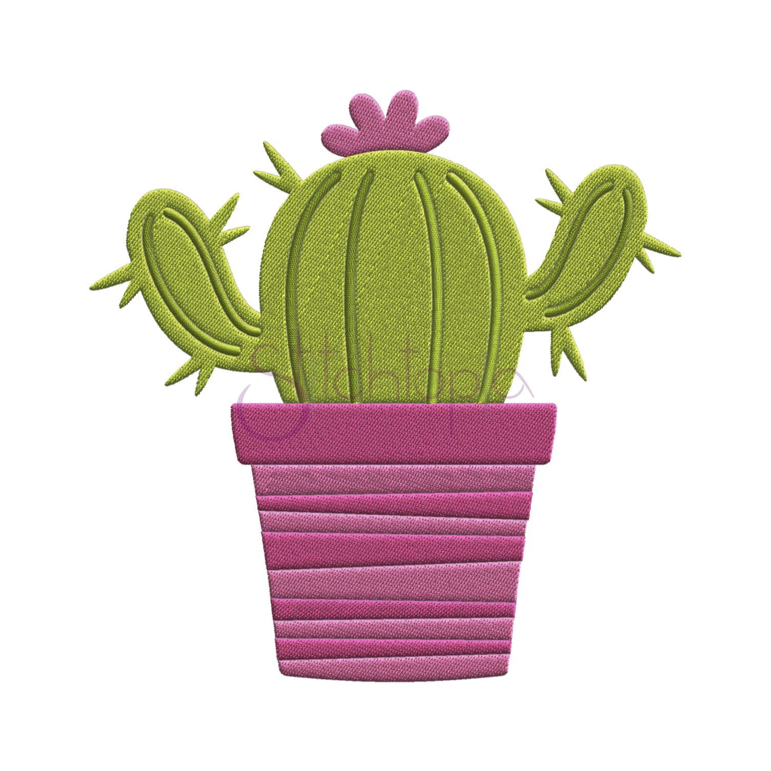 Cactus Embroidery Design 7 Sizes 10 Formats Dst Exp Hus Jef - Etsy