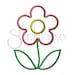 Spring Flower Applique Design - 5 Sizes 10 Formats PES DST Digital ...