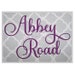 Abbey Road #2 Embroidery Font .5" 1" 1.5" 2" 2.5" Formats: Bx Dst Exp ...