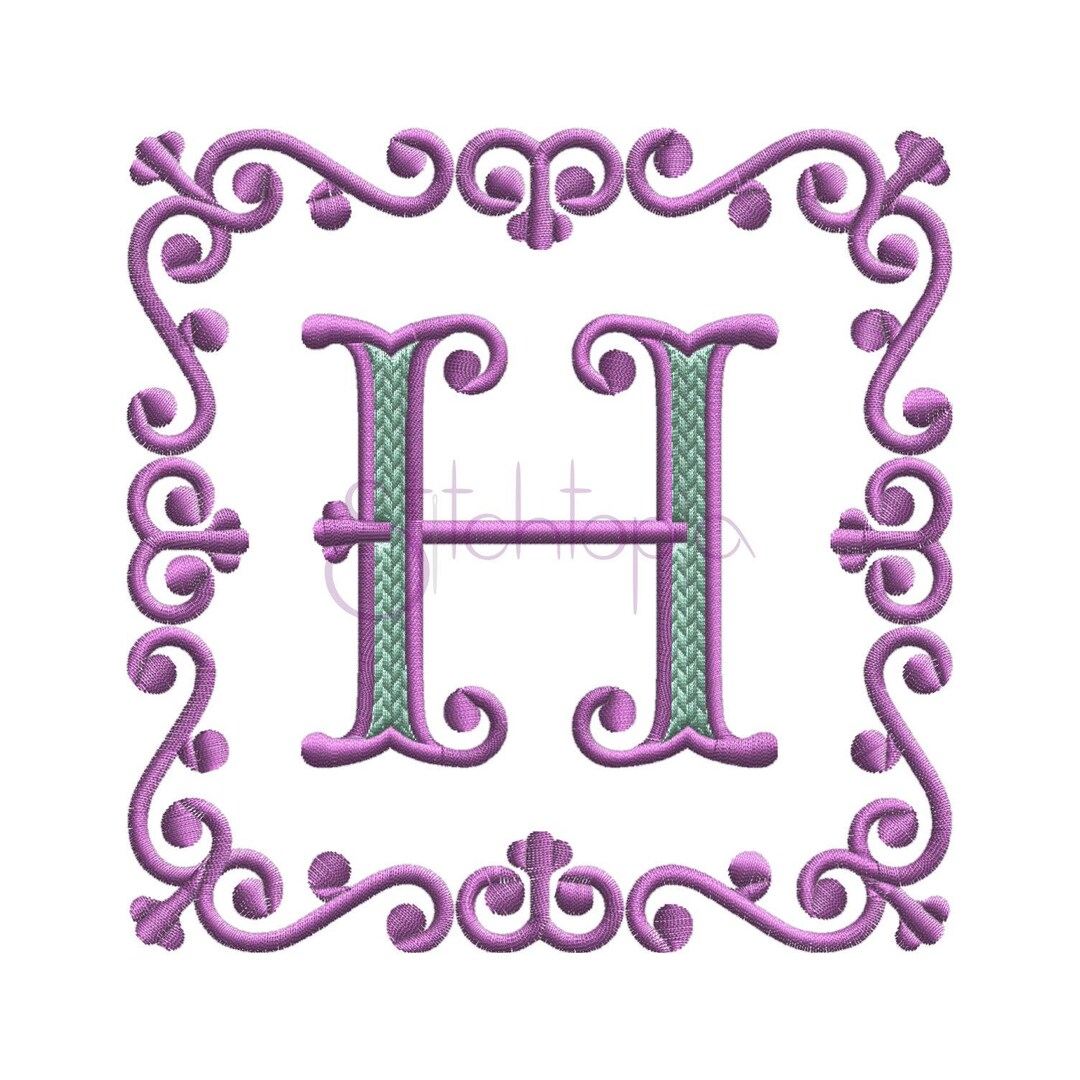 Victorian Square Embroidery Frame #2 - 7 Sizes 10 Formats Embroidery ...