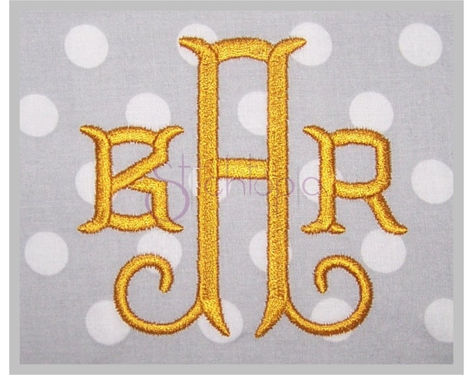 Baroque Embroidery Monogram Font 1 1.25 1.5 2 2.5 3 - Etsy