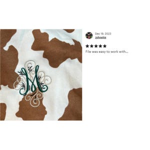 Adorn Embroidery Monogram Set 3″ 4″ - 11 Formats: Bx Dst Exp Hus Jef ...