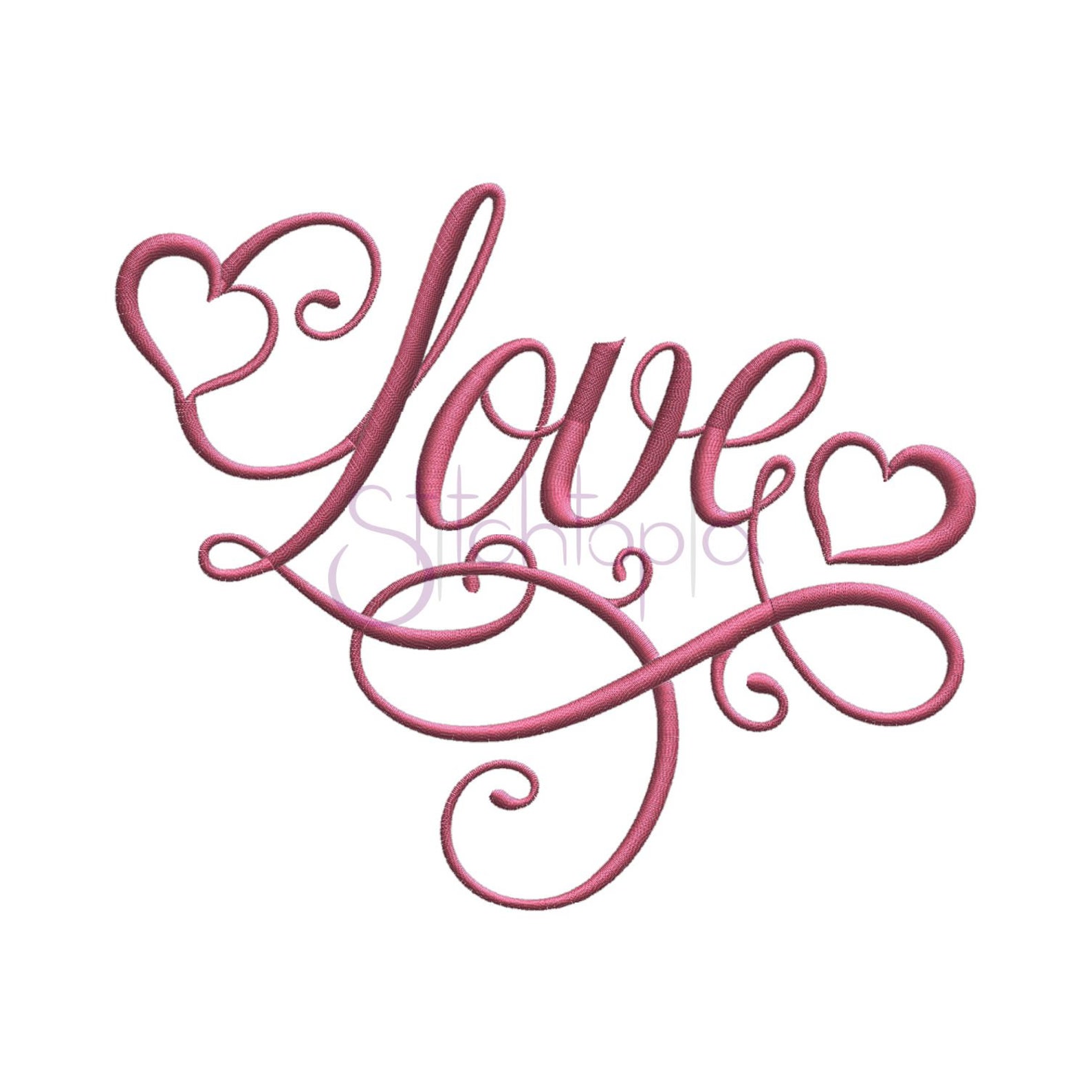 Love Embroidery Design - 6 Sizes Dst Exp Hus Jef Pes Sew Shv Vip Vp3 ...