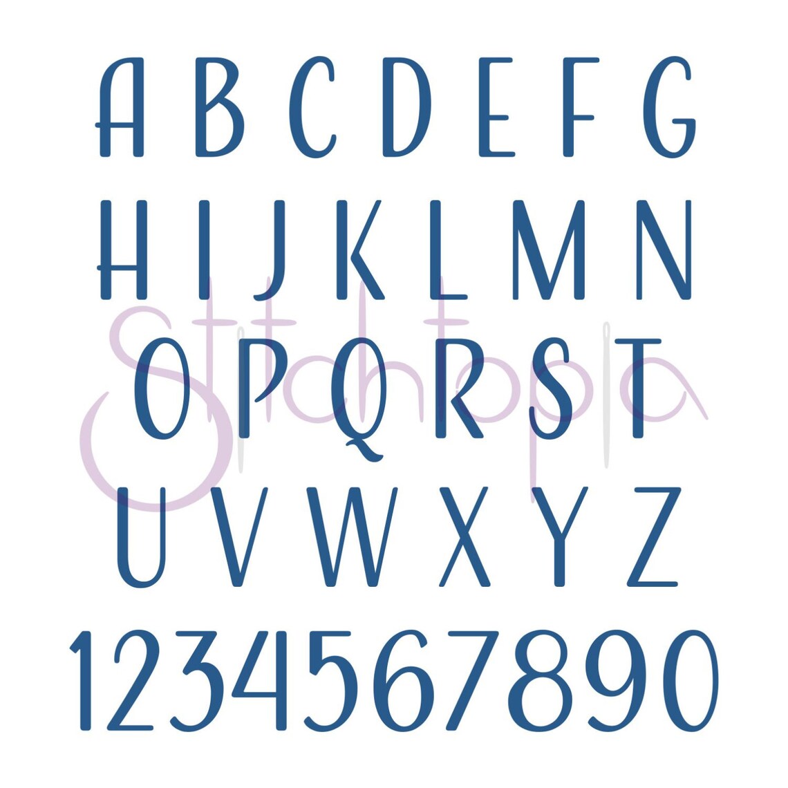 Caleb Embroidery Font Set .5 1 1.5 2 2.5 3 - Etsy