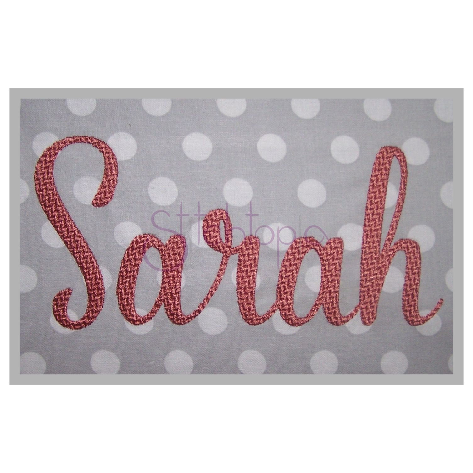Sarah Embroidery Font 1 3.5 4 5 6 | Etsy