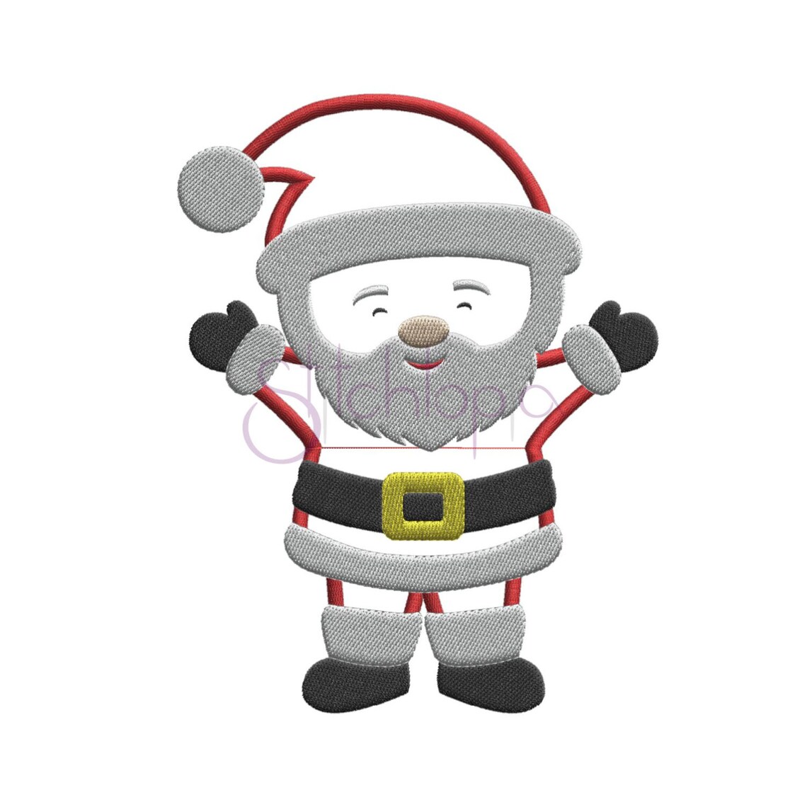 Christmas Santa Claus Applique Design Christmas Embroidery - Etsy