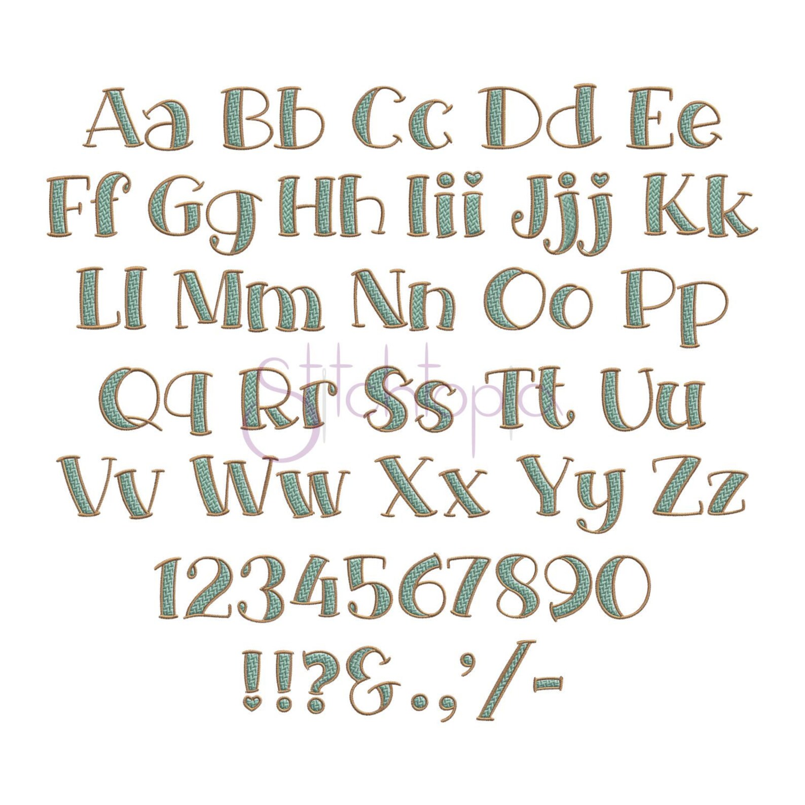 Adele Filled Embroidery Font 1 1.5 2 | Etsy