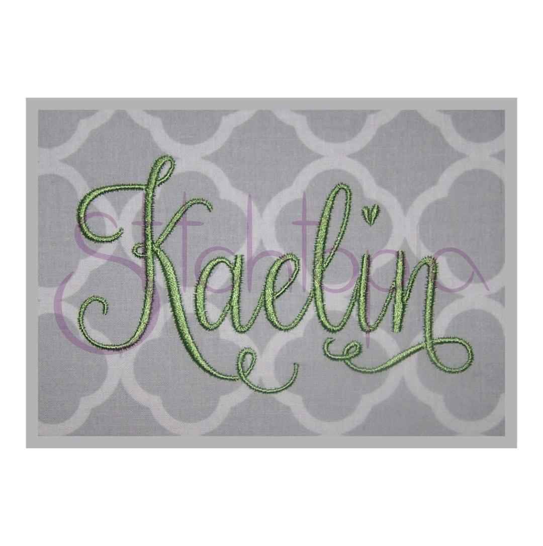 Kaelin 2 Embroidery Font Set - 1" 2" 3" - 11 Formats BX Fonts Machine ...