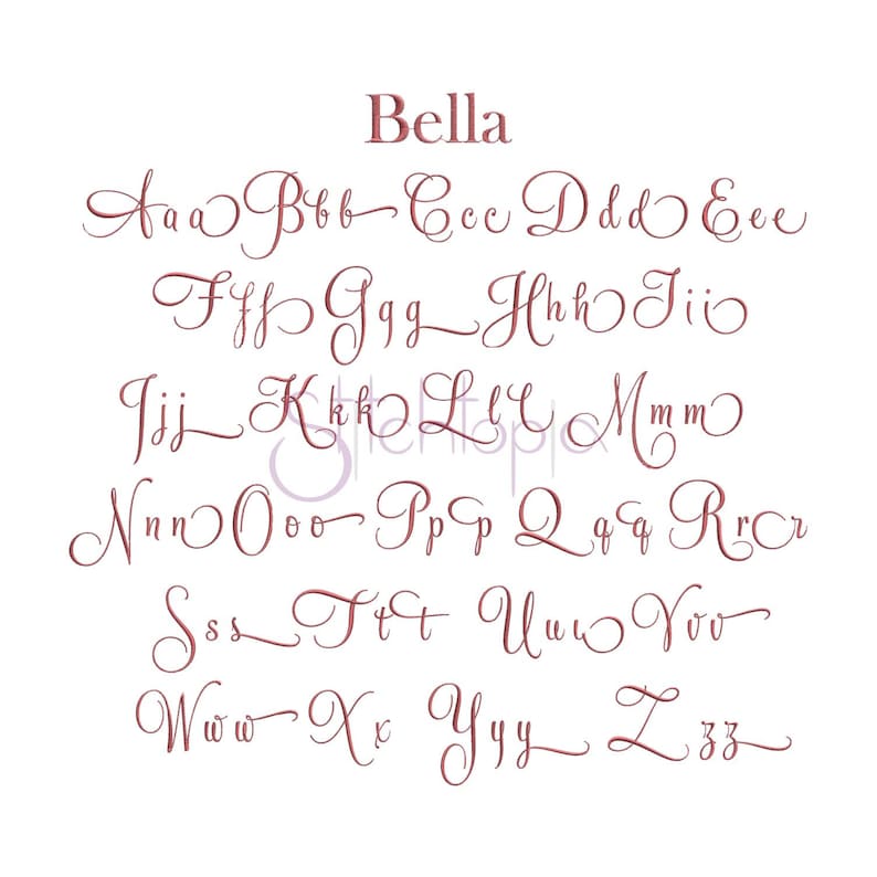 Script Embroidery Font Bundle 3 10 Embroidery FONTS - Etsy