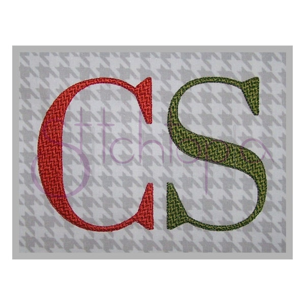 Classic Embroidery Font - Etsy