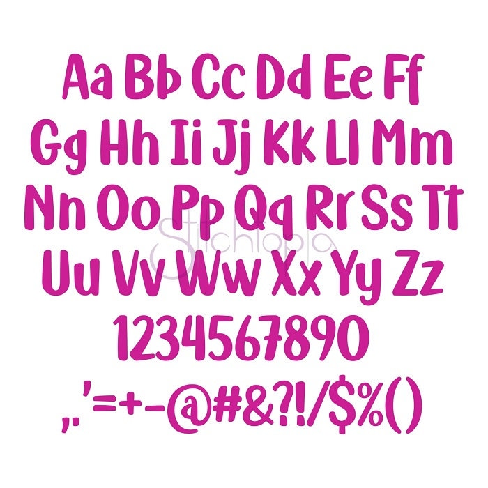 EMBROIDERY Kid Font Bundle 2 10 Machine Embroidery Fonts | Etsy