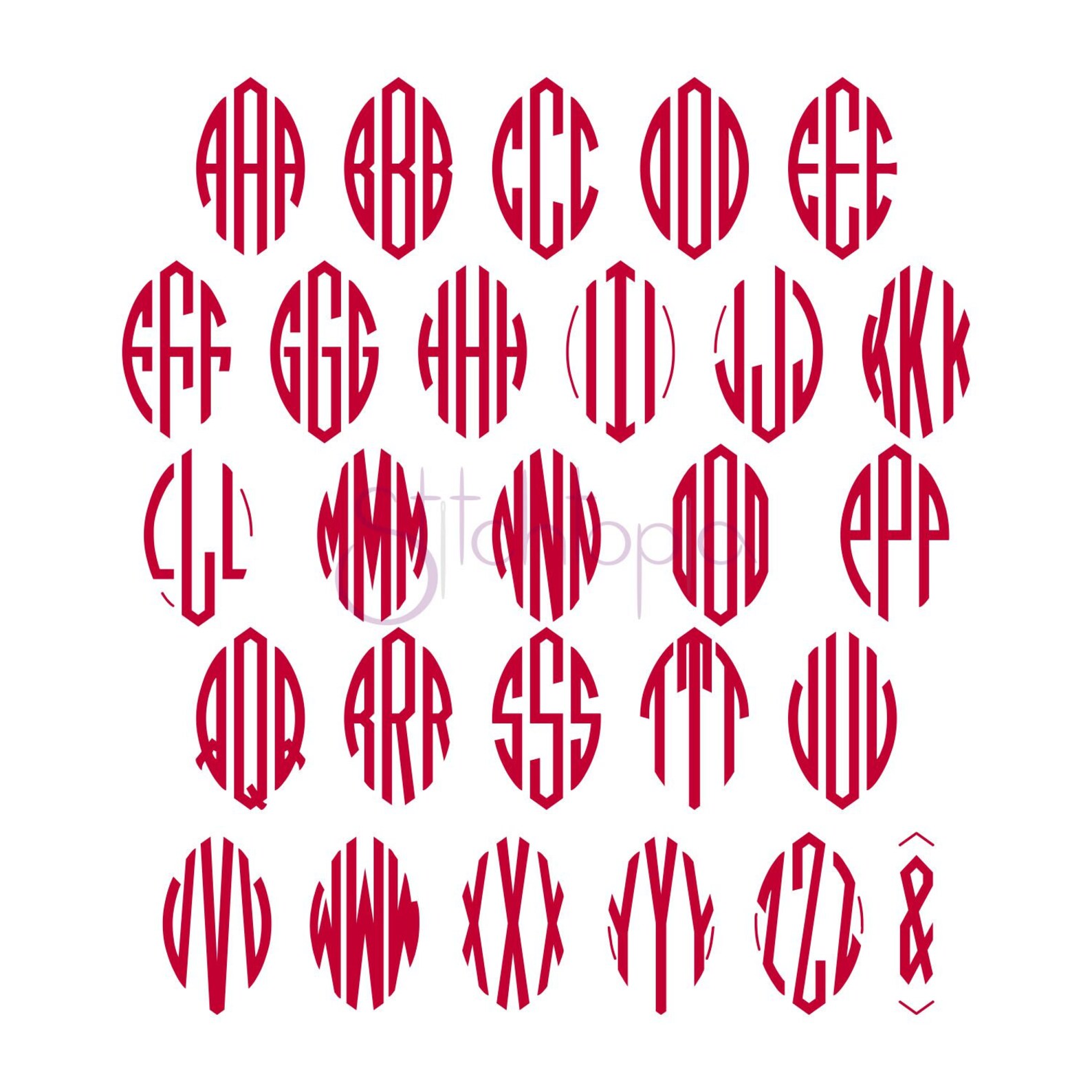 EMBROIDERY Monogram Font Bundle 2 10 Machine Embroidery - Etsy